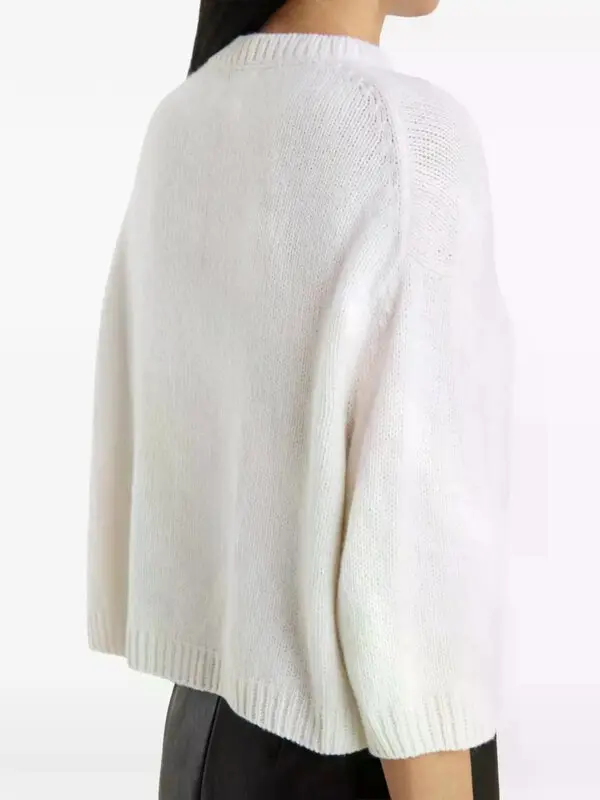 Khaite Sabina Cashmere Sweater - White