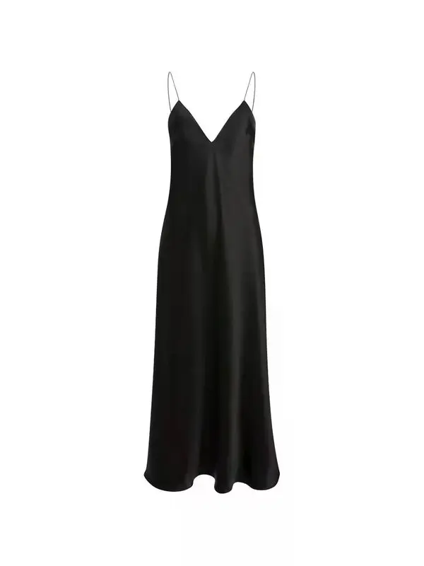 Khaite Taja Slip Dress - Black