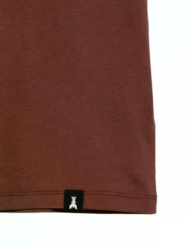 Patrizia Pepe Henley-neck T-shirt - Brown