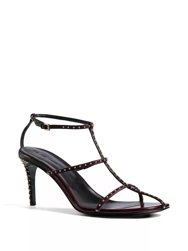 Khaite Cage Heeled Sandals - Red