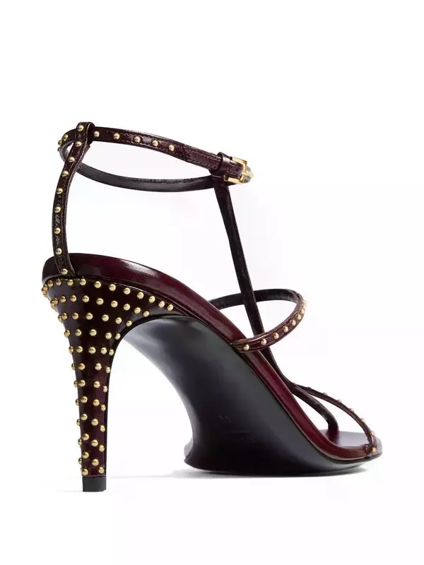 Khaite Cage Heeled Sandals - Red