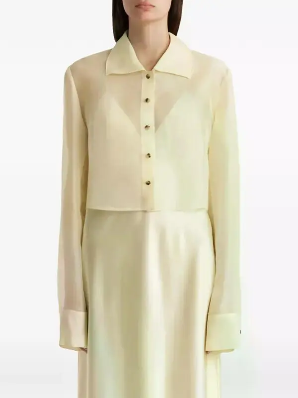 Khaite Jasen Organza Silk Shirt