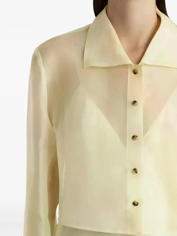Khaite Jasen Organza Silk Shirt