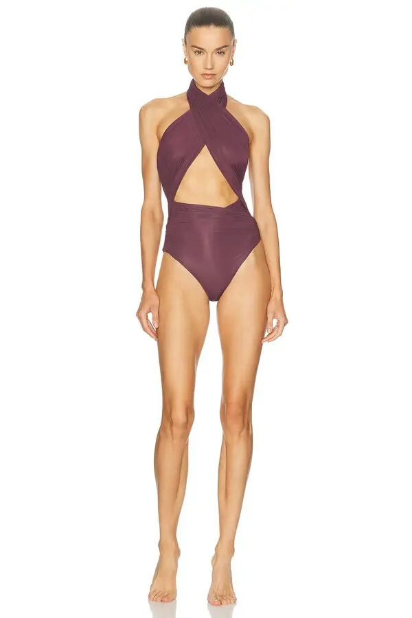 MAYGEL CORONEL Guayaba Swimsuit - Fig