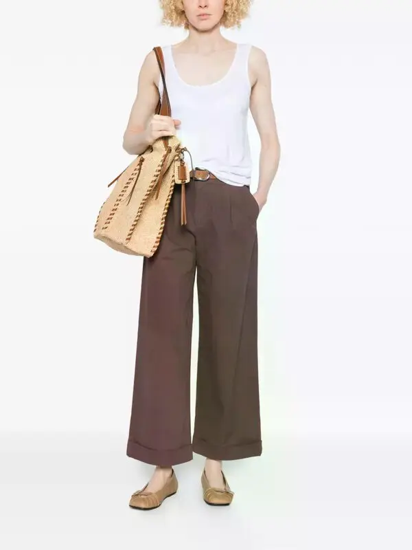 CELLAR DOOR Angie Pleated Trousers - Brown