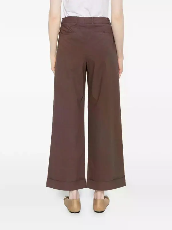 CELLAR DOOR Angie Pleated Trousers - Brown