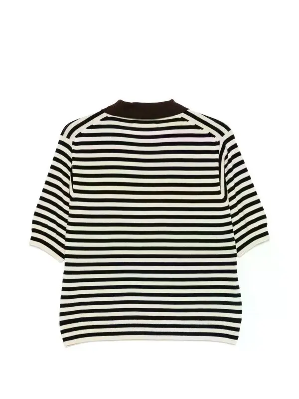 CORDERA Stripe-pattern Knitted T-shirt