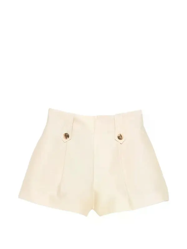 Zimmermann Button-tab Pleated Shorts