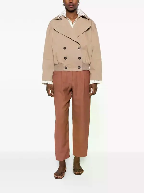 Brunello Cucinelli Elasticated-waistband Trousers - Brown