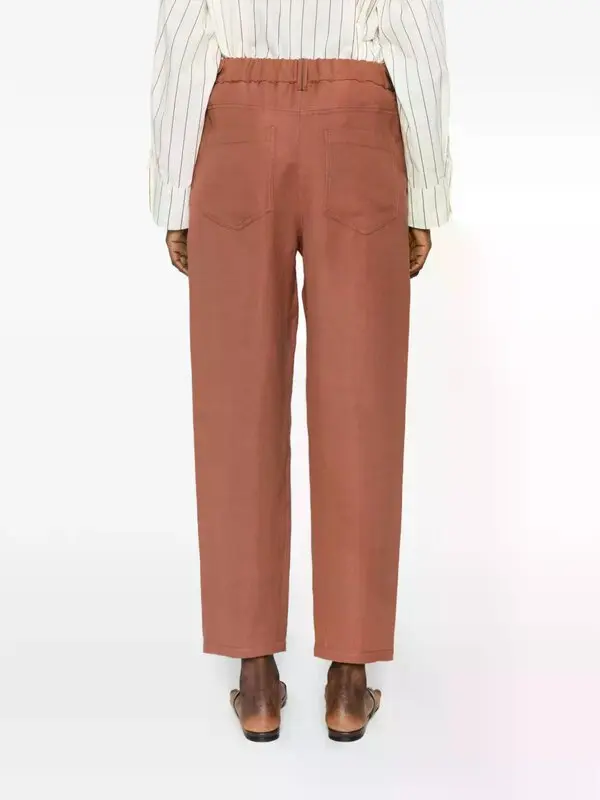 Brunello Cucinelli Elasticated-waistband Trousers - Brown