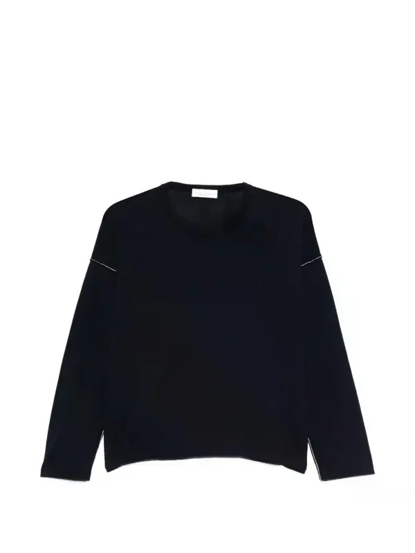 ROBERTO COLLINA Contrast-stitch Sweater