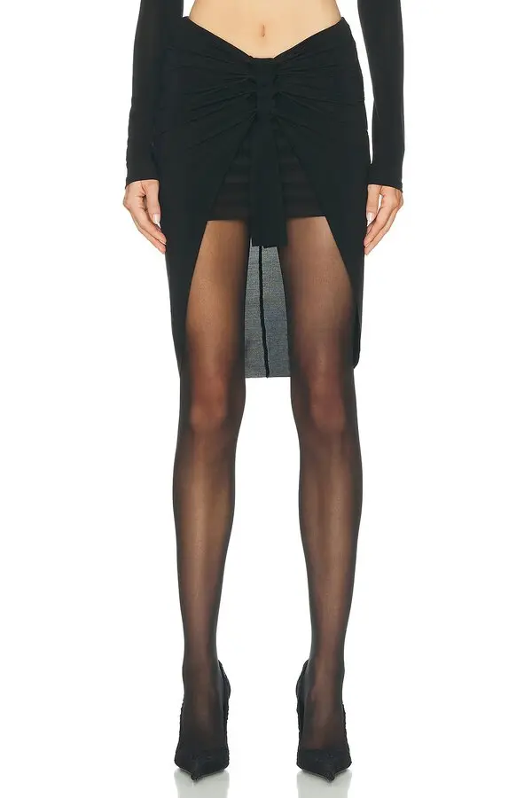 HAELO Knotted Skirt - Black