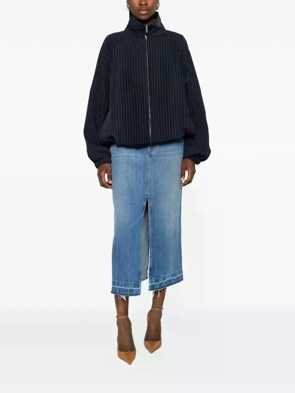 Givenchy Denim Midi Skirt - Blue
