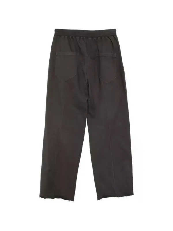 THE VIRIDI-ANNE Drawstring Raw-cut Trousers - Grey