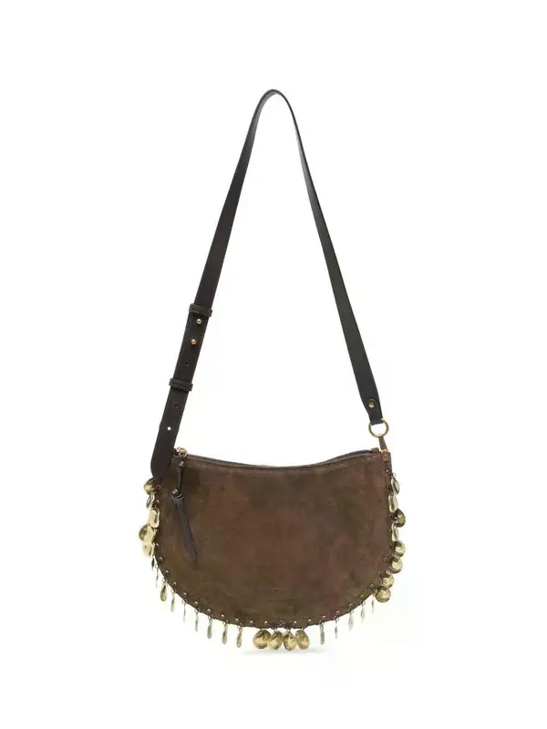Isabel Marant Étoile Oskan Coin-embellished Suede Cross Body Bag