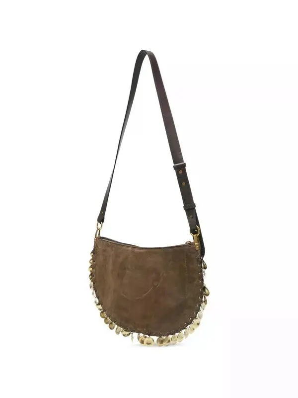 Isabel Marant Étoile Oskan Coin-embellished Suede Cross Body Bag