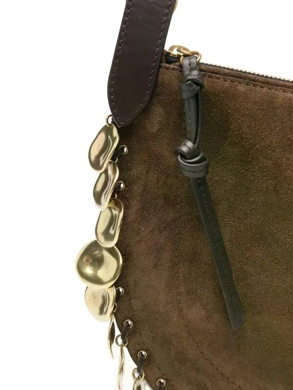 Isabel Marant Étoile Oskan Coin-embellished Suede Cross Body Bag