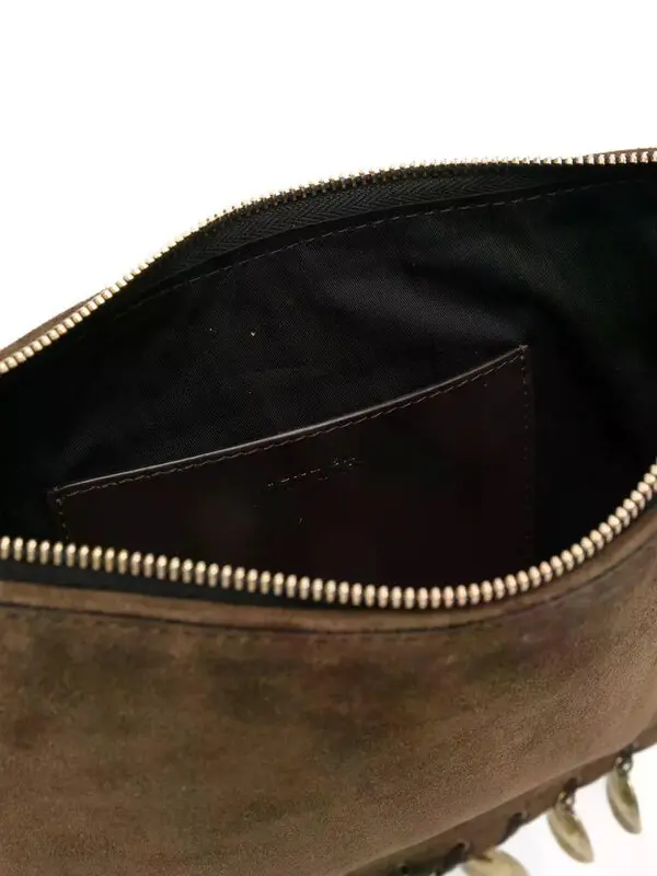 Isabel Marant Étoile Oskan Coin-embellished Suede Cross Body Bag
