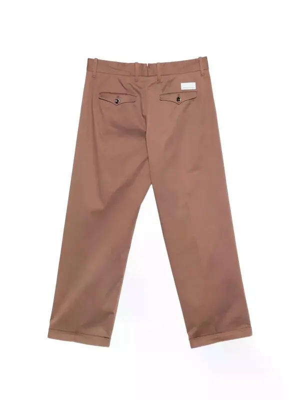 NINE:INTHE:MORNING Pressed-crease Turn-up Trousers