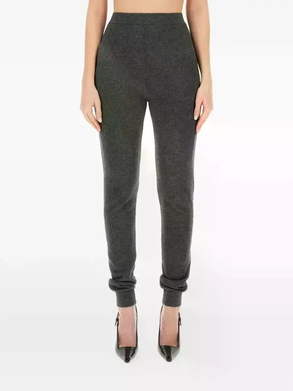 Saint Laurent High-waist Leggings - Grey