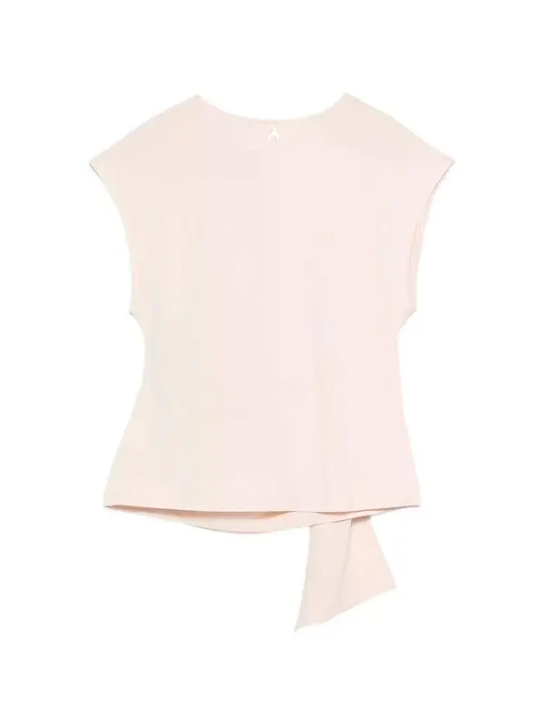 Patrizia Pepe V-neck Draped Blouse