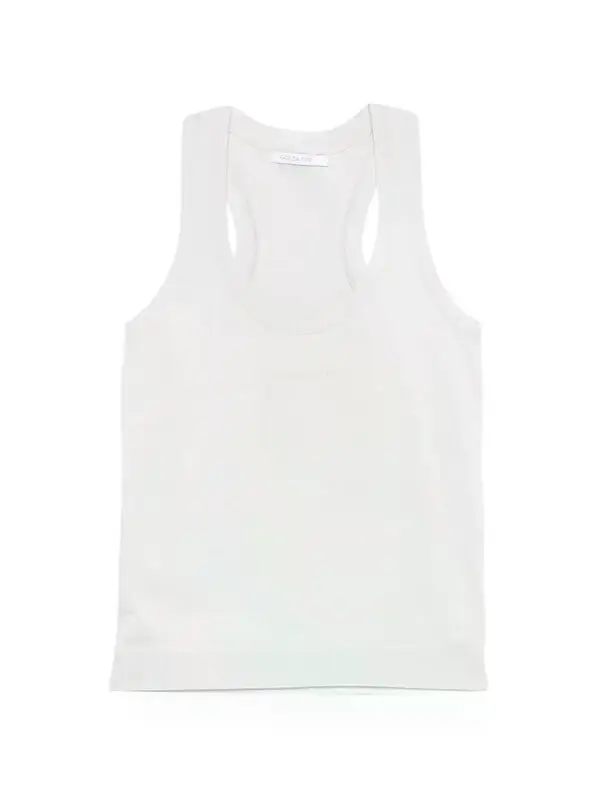 Patrizia Pepe Racerback Jersey Tank Top