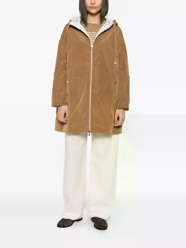 Herno Hooded Coat - Neutrals