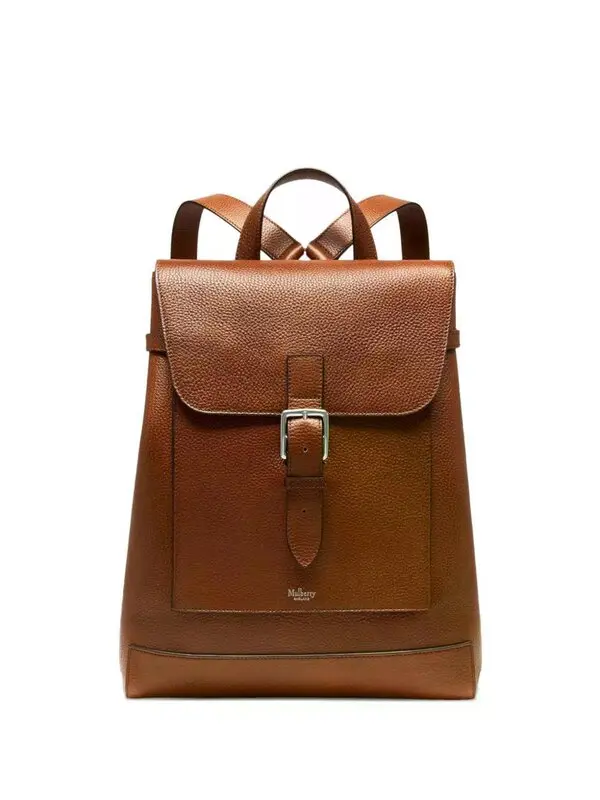 Mulberry Buckle-fastening Leather Backpack - Brown