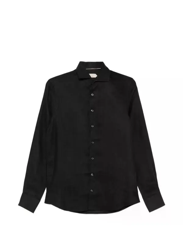 AURELIEN Seaside Long-sleeve Shirt - Black
