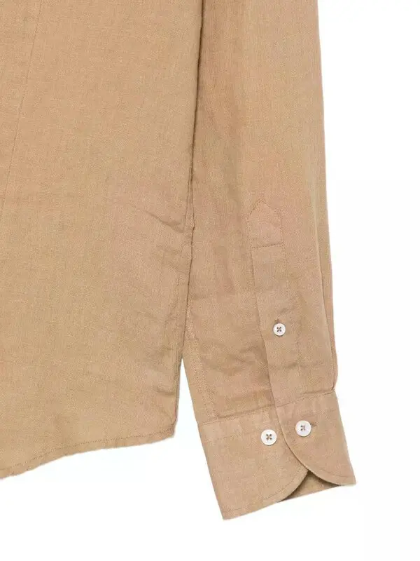 AURELIEN Seaside Long-sleeve Shirt - Neutrals