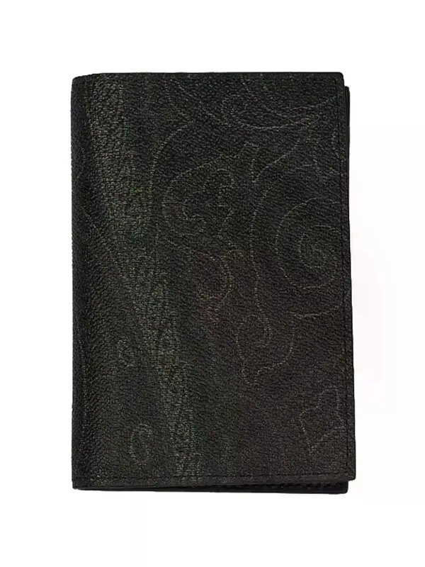 Etro Arnica Paisley-print Card Holder - Black