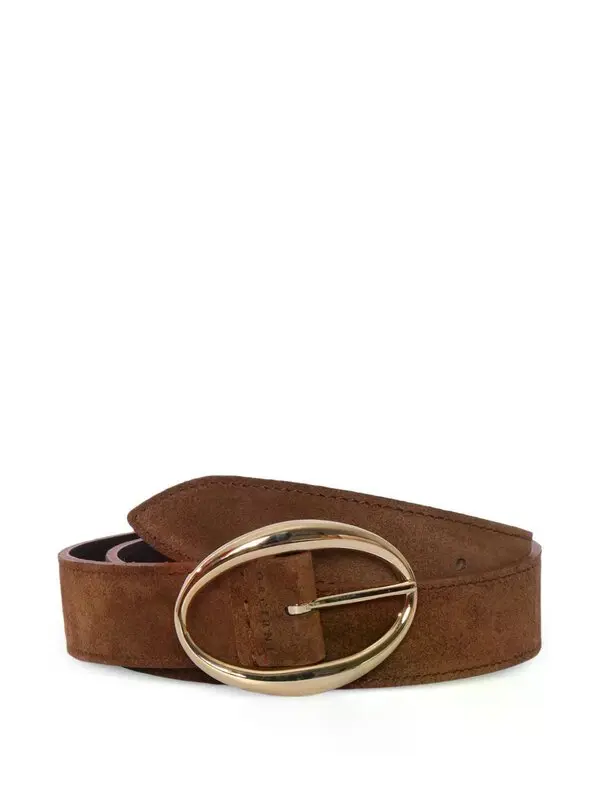 ORTIGNI Oval Buckle Reversible Belt - Brown