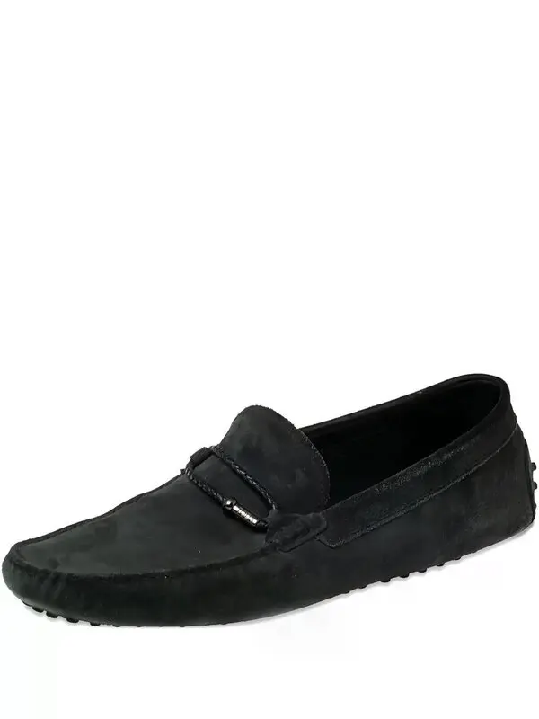 TOD'S Braided Suede Loafers