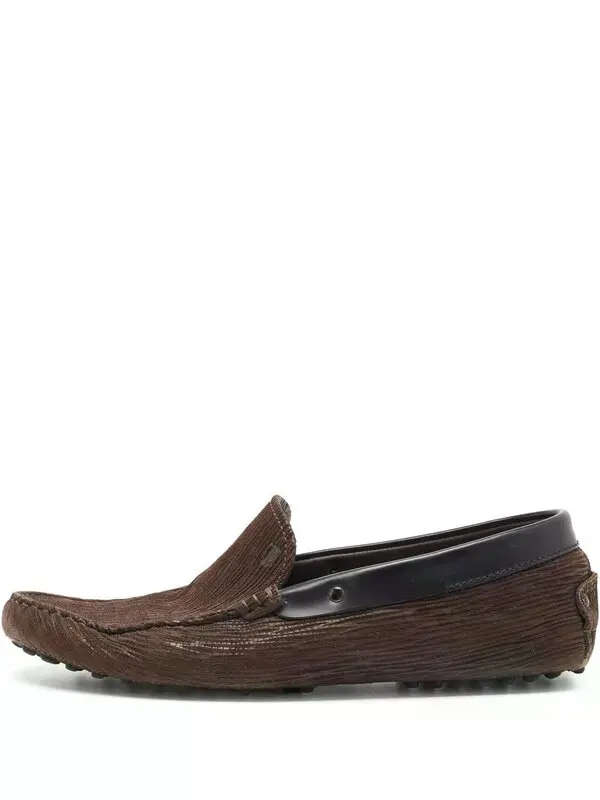 TOD'S Suede Loafers - Brown