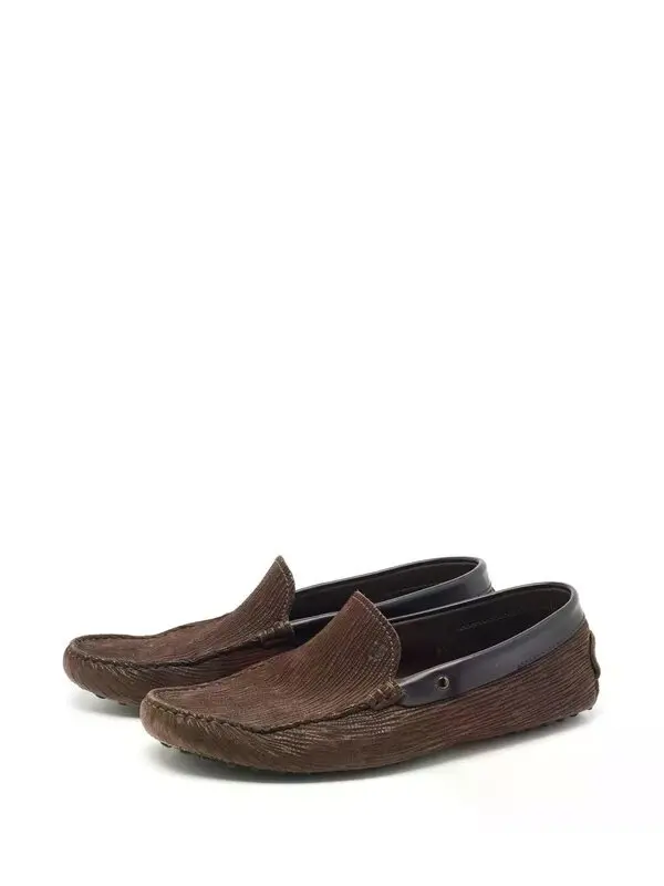 TOD'S Suede Loafers - Brown