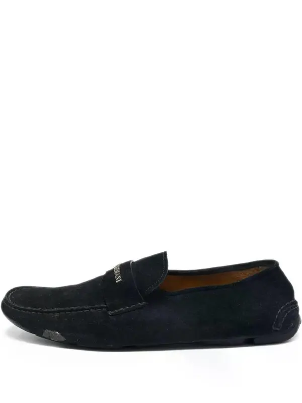 Giorgio Armani Suede Loafers - Blue