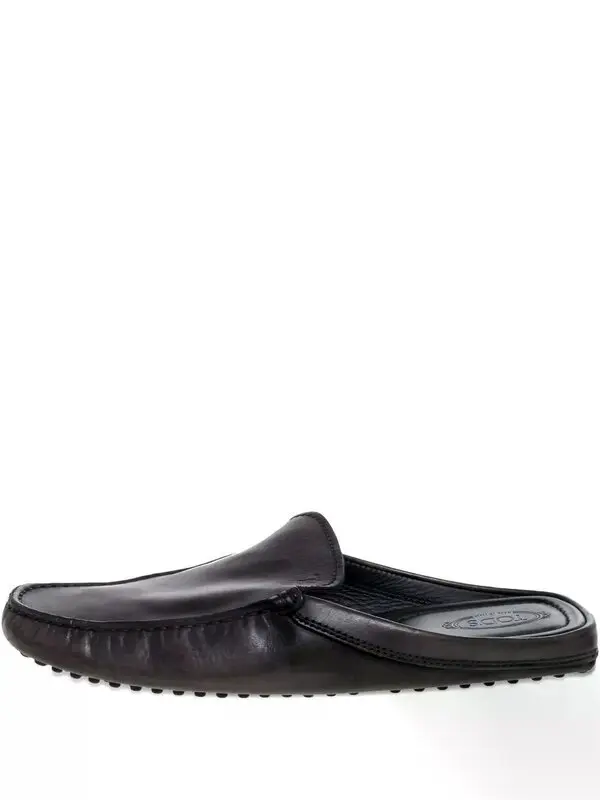 TOD'S Round-toe Leather Mules