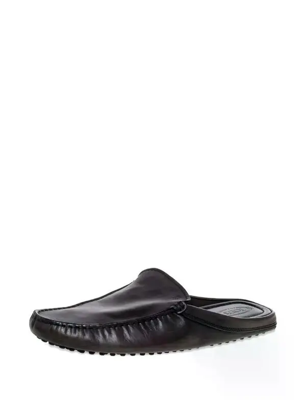 TOD'S Round-toe Leather Mules