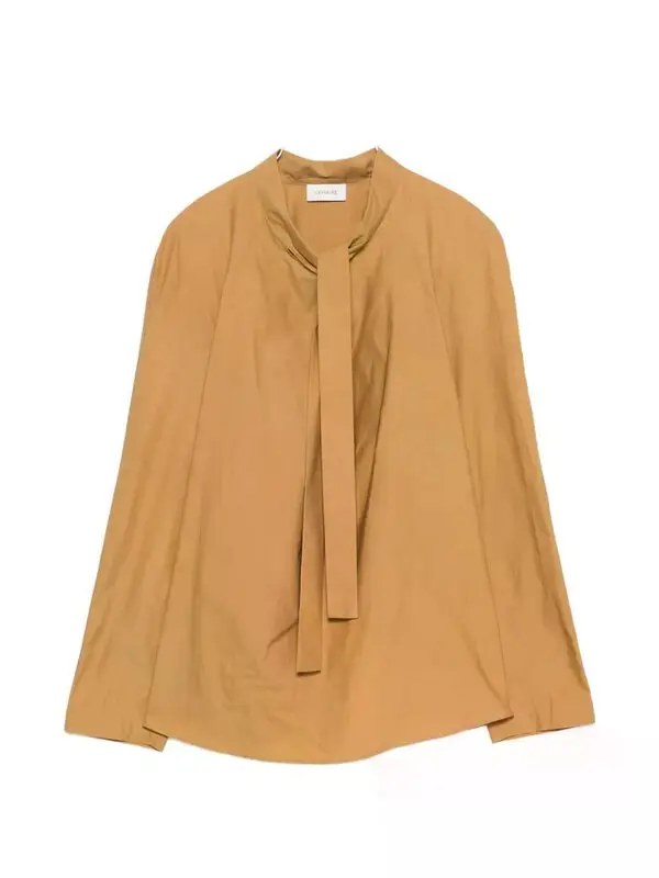 LEMAIRE Tie-neck Raglan-sleeve Blouse - Neutrals