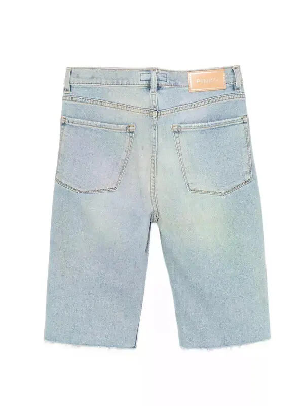 Pinko Distressed Raw-cut Hem Shorts