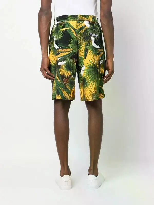 Iceberg Tropical Print Deck Shorts