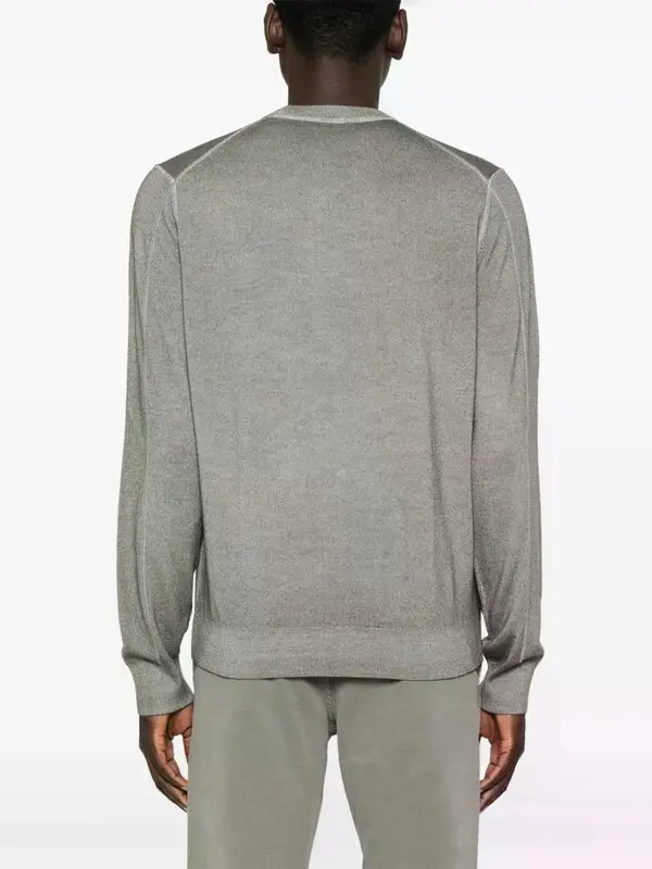 BOSS Virgin Wool Blend Sweater With Embroidered Logo