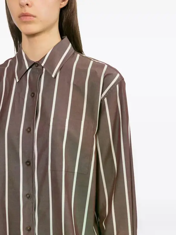Rag & Bone Striped Connie Shirt - Brown