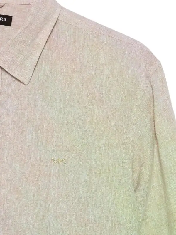 Michael Kors Logo-embroidered Shirt - Neutrals