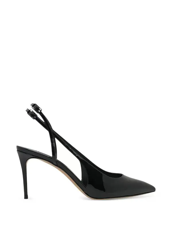 Casadei Pointed-toe Slingback Pumps - Black