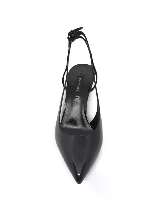 Casadei Pointed-toe Slingback Pumps - Black