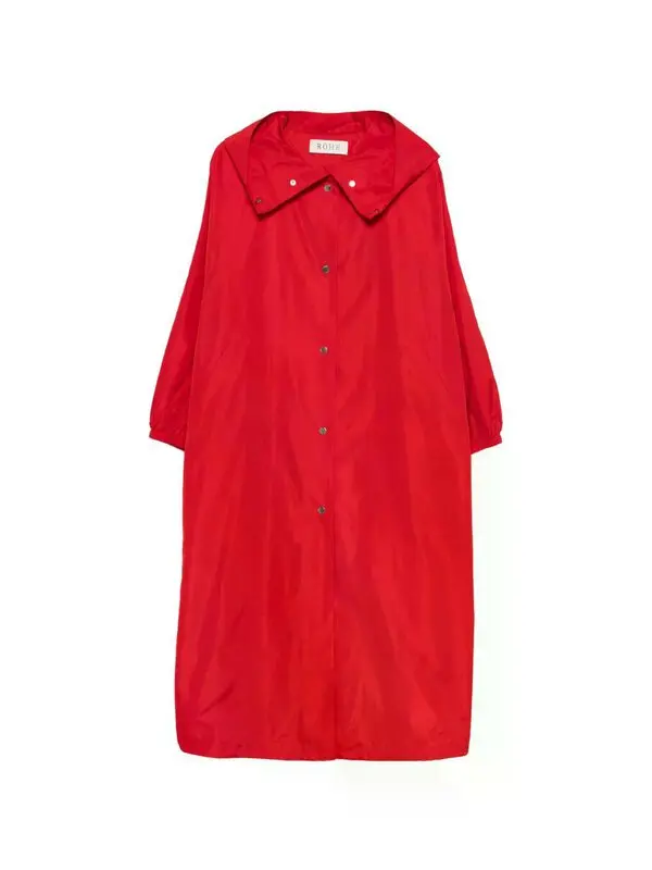 RÓHE Hooded Press-stud Coat