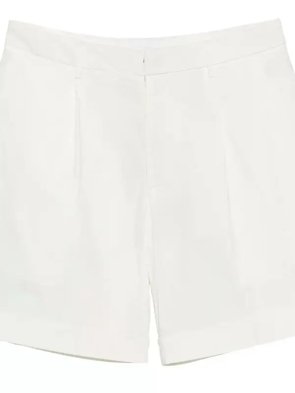 DONDUP Pleated Turn-up Shorts - White