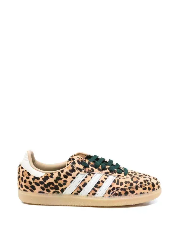 Adidas Samba Animal-print Sneakers - Neutrals