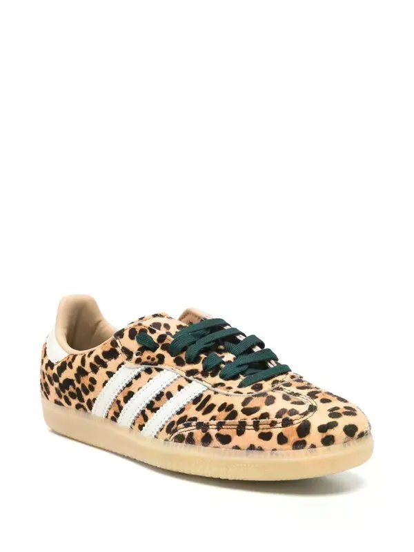 Adidas Samba Animal-print Sneakers - Neutrals